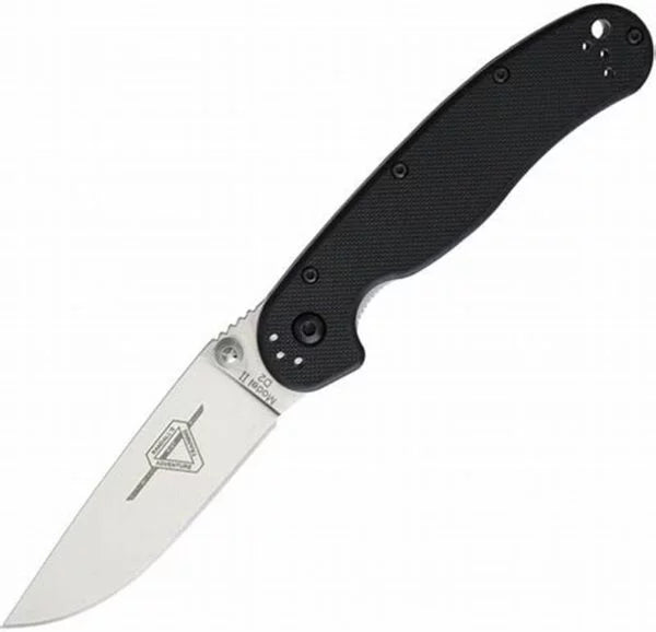 OKC RAT 2 Folding Knife, D2 Plain Edge, Black Handle, 8828 – 18Plus ...