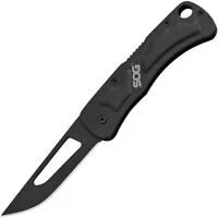 SOG Centi I Slipjoint Folding Knife, Stainless Black Blade and Handle ...